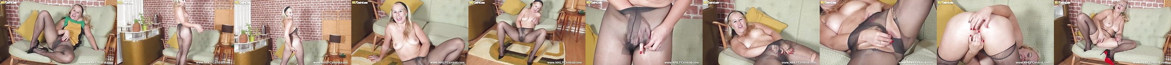 Sexy Blonde Milf Fucks Her Heels In Vintage Nylons Lingerie Xhamster 5001